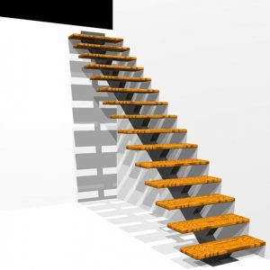 Custom Single Stringer Straight Staircases - Modern & Floating Stairs ...